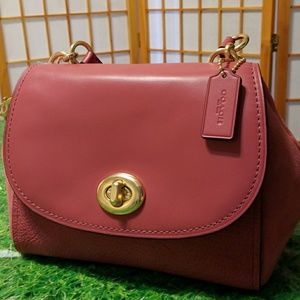 Coach | Bags | Coach Bag Leather Suede Rouge Color New | Poshmark